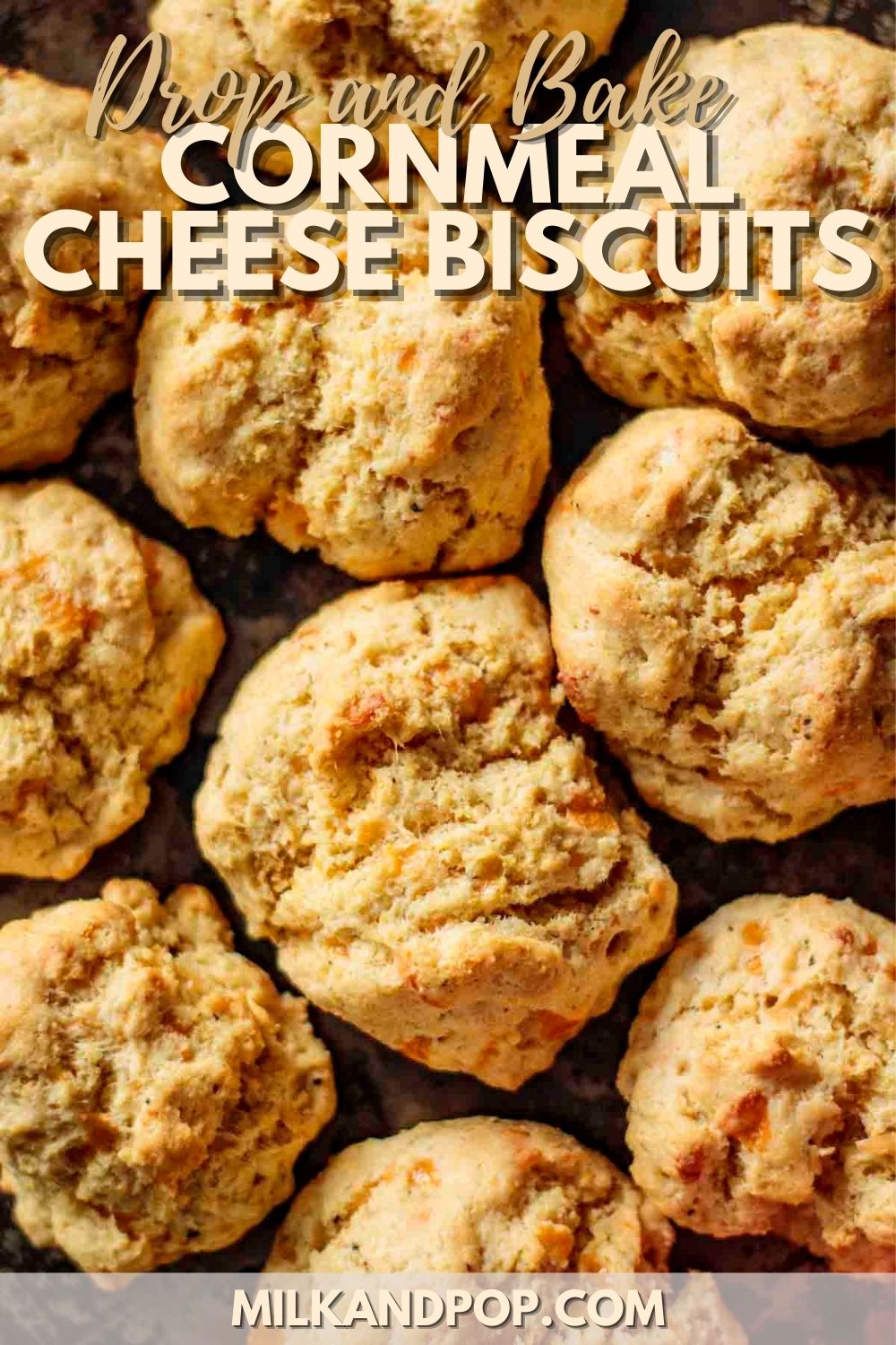 Easy Cornmeal Drop Biscuits (No Buttermilk) – Milk and Pop