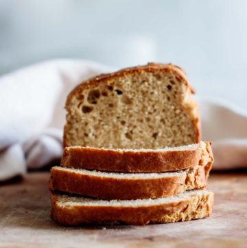 Lazy Man's Bread (No-Knead Sandwich Bread) – Milk and Pop