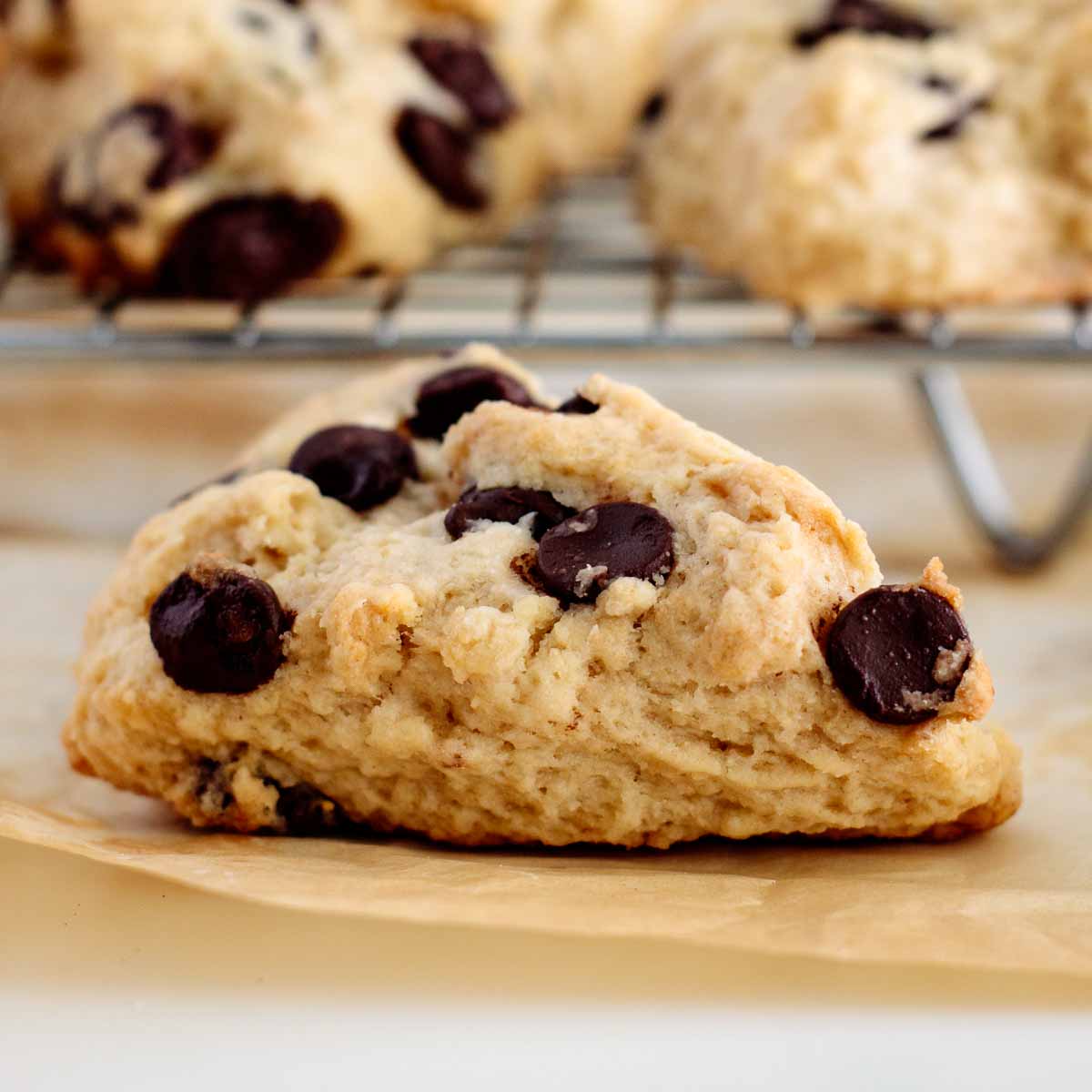 Chocolate Chips Scones Recipe (Cookie Scones) – Milk and Pop
