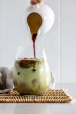 Dirty Matcha Coffee Latte – Milk and Pop