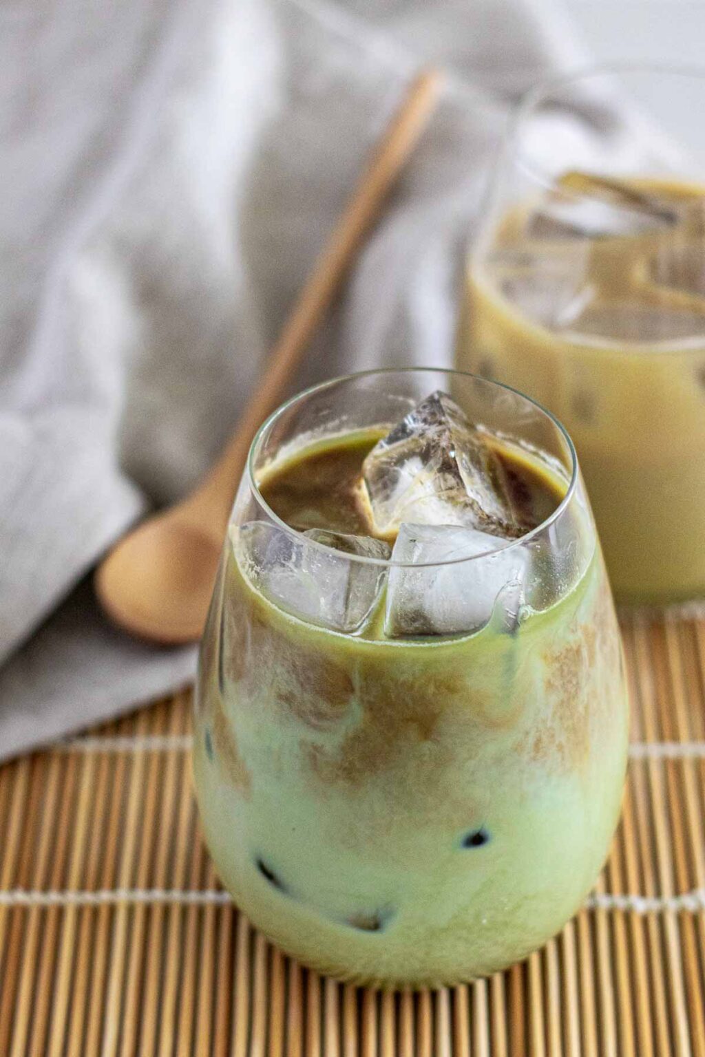 Dirty Matcha Coffee Latte – Milk and Pop