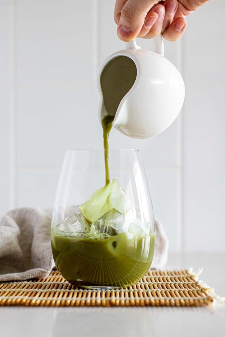 Dirty Matcha Coffee Latte – Milk and Pop