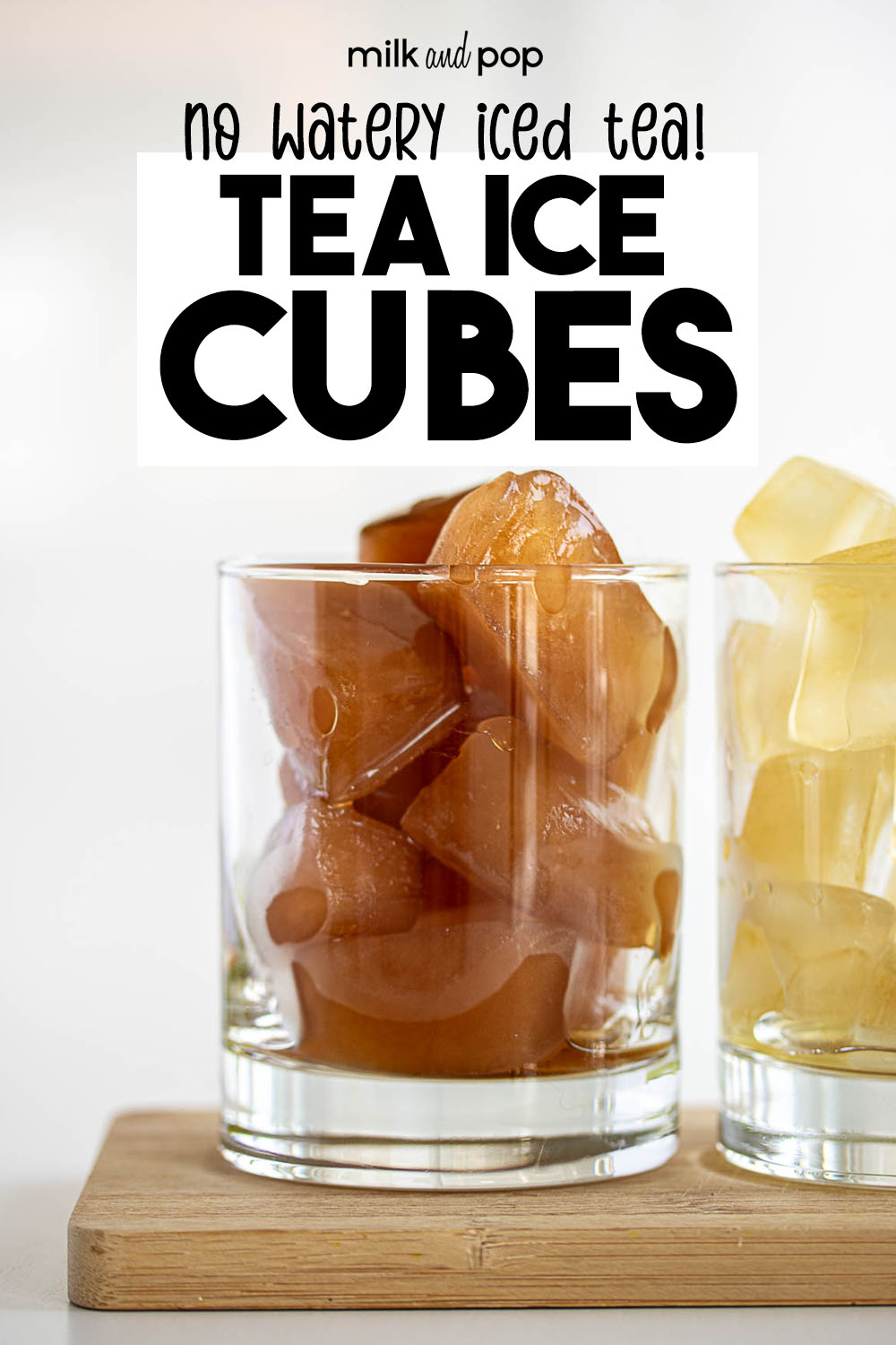 Tea Ice Cubes for iced teas, lattes and cocktails – Milk and Pop