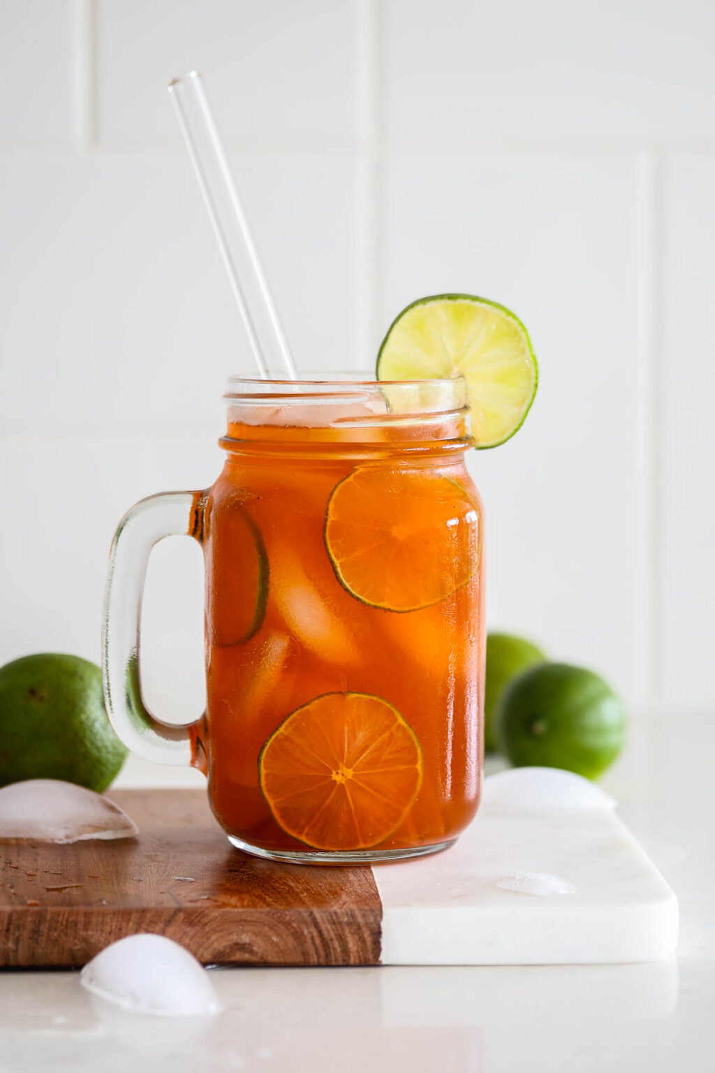 Thai Tea Lemonade (Thai Lime Iced Tea) – Milk and Pop